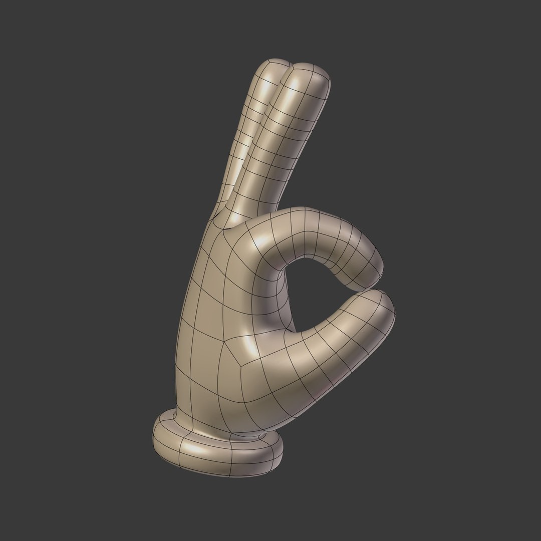 3D cartoon hand model - TurboSquid 1306965