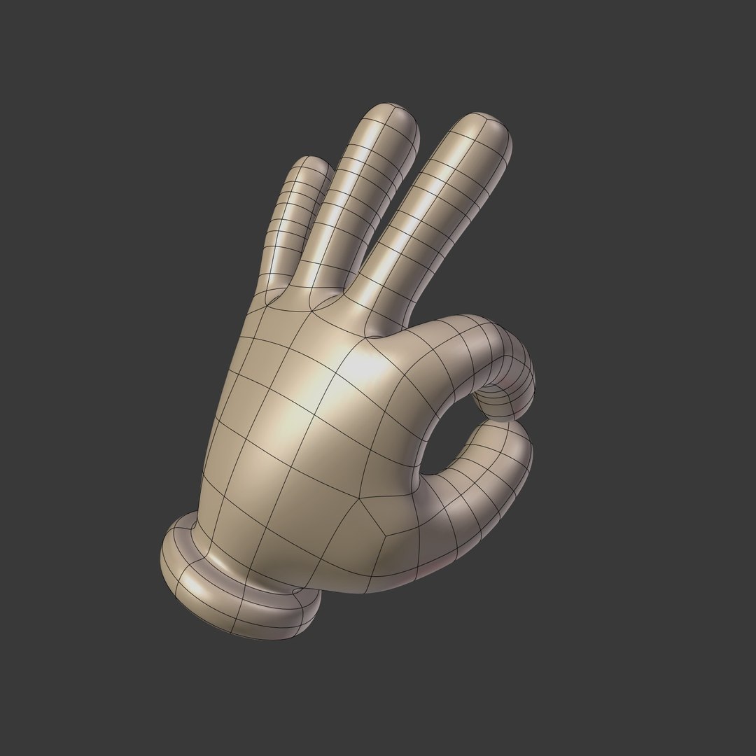 3D cartoon hand model - TurboSquid 1306965