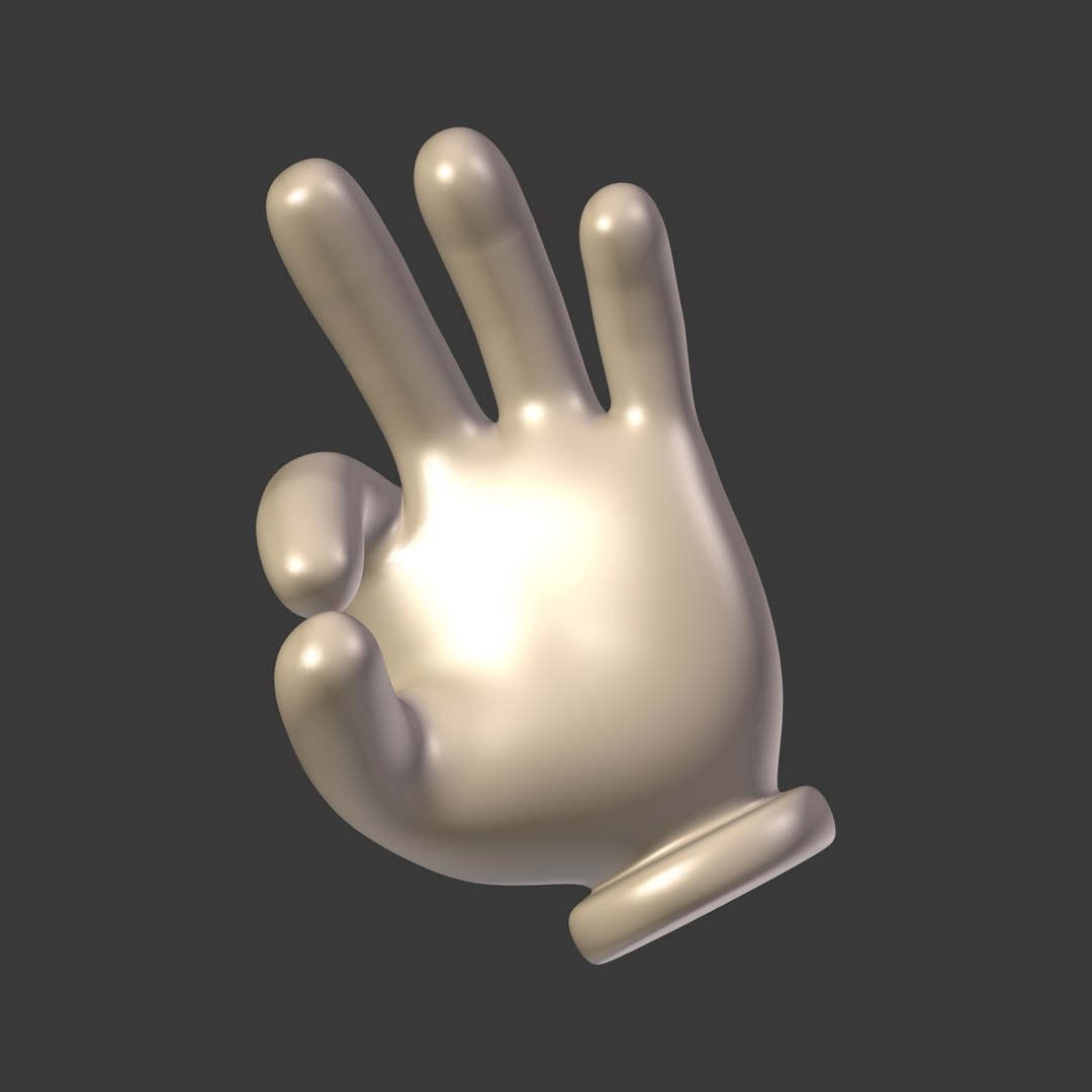 3D cartoon hand model - TurboSquid 1306965