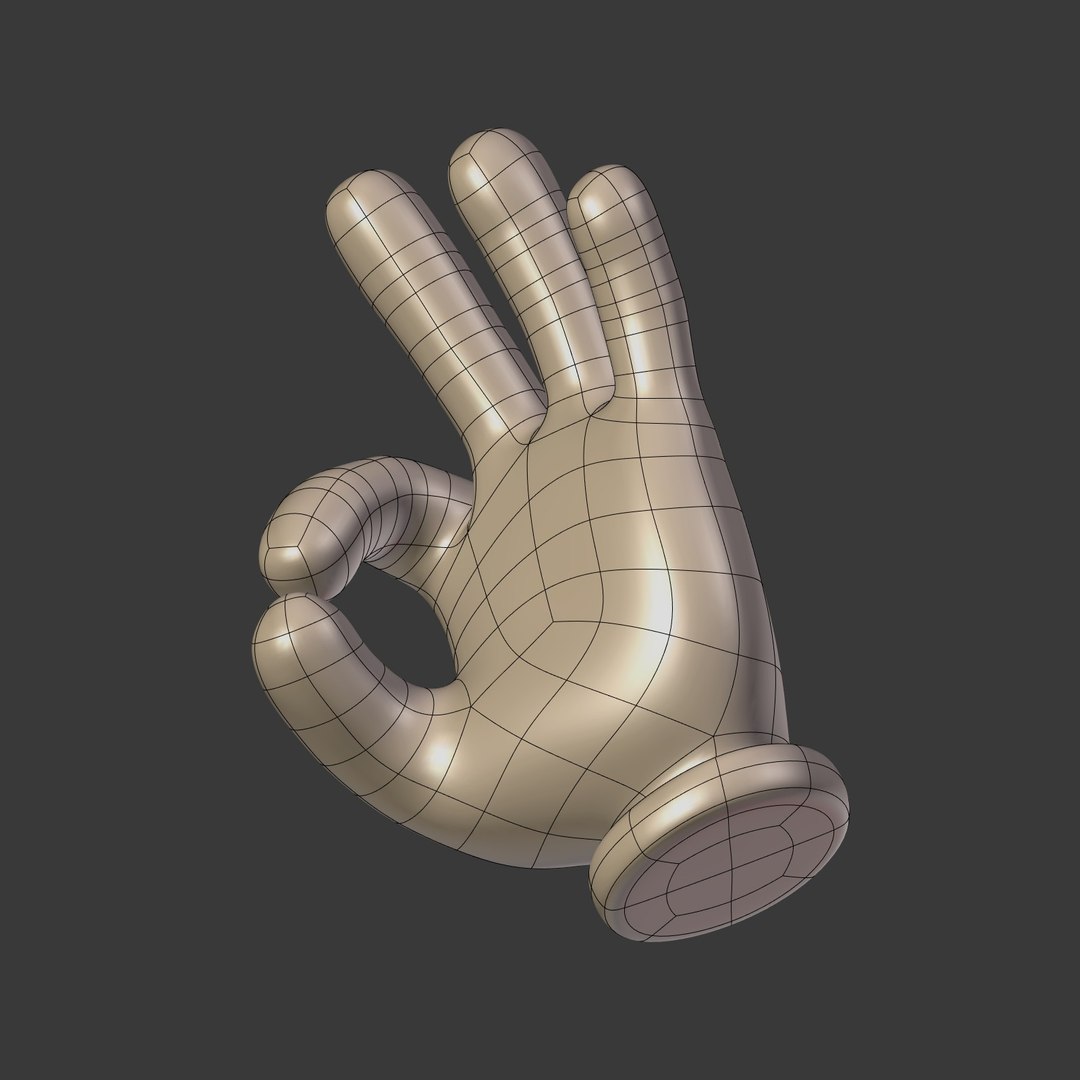 3D cartoon hand model - TurboSquid 1306965