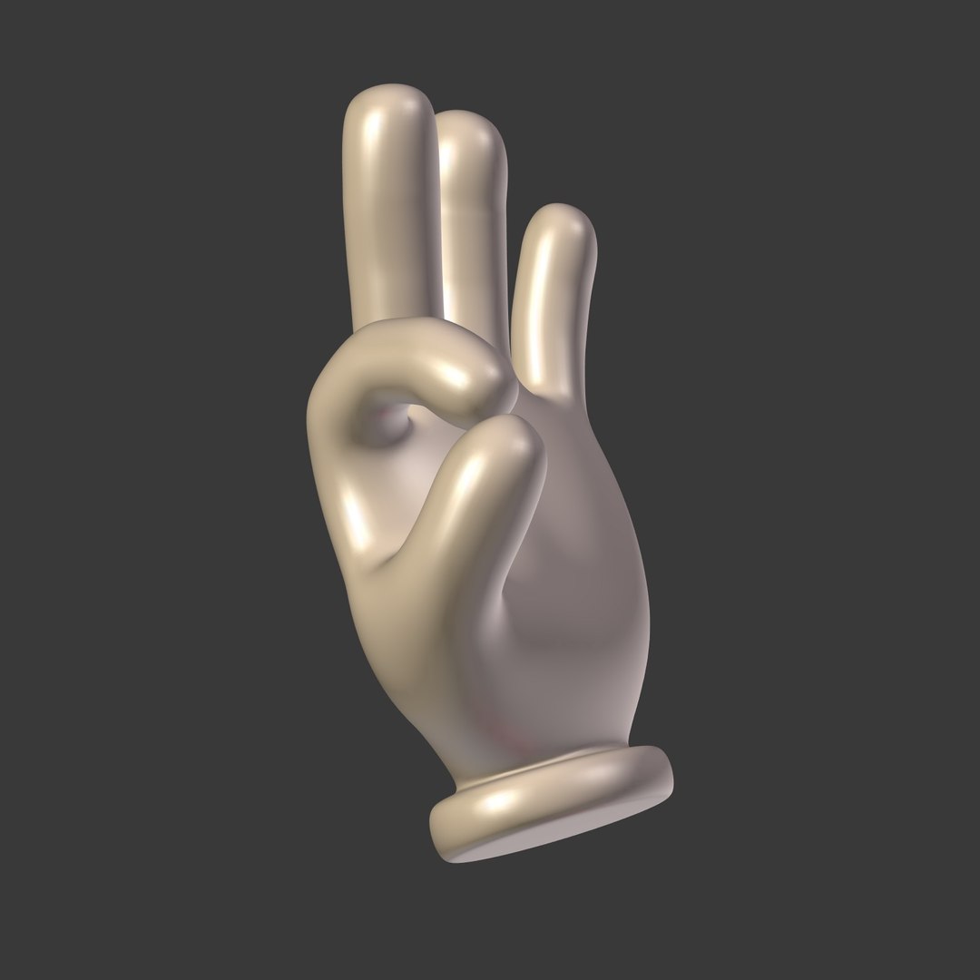 3D cartoon hand model - TurboSquid 1306965
