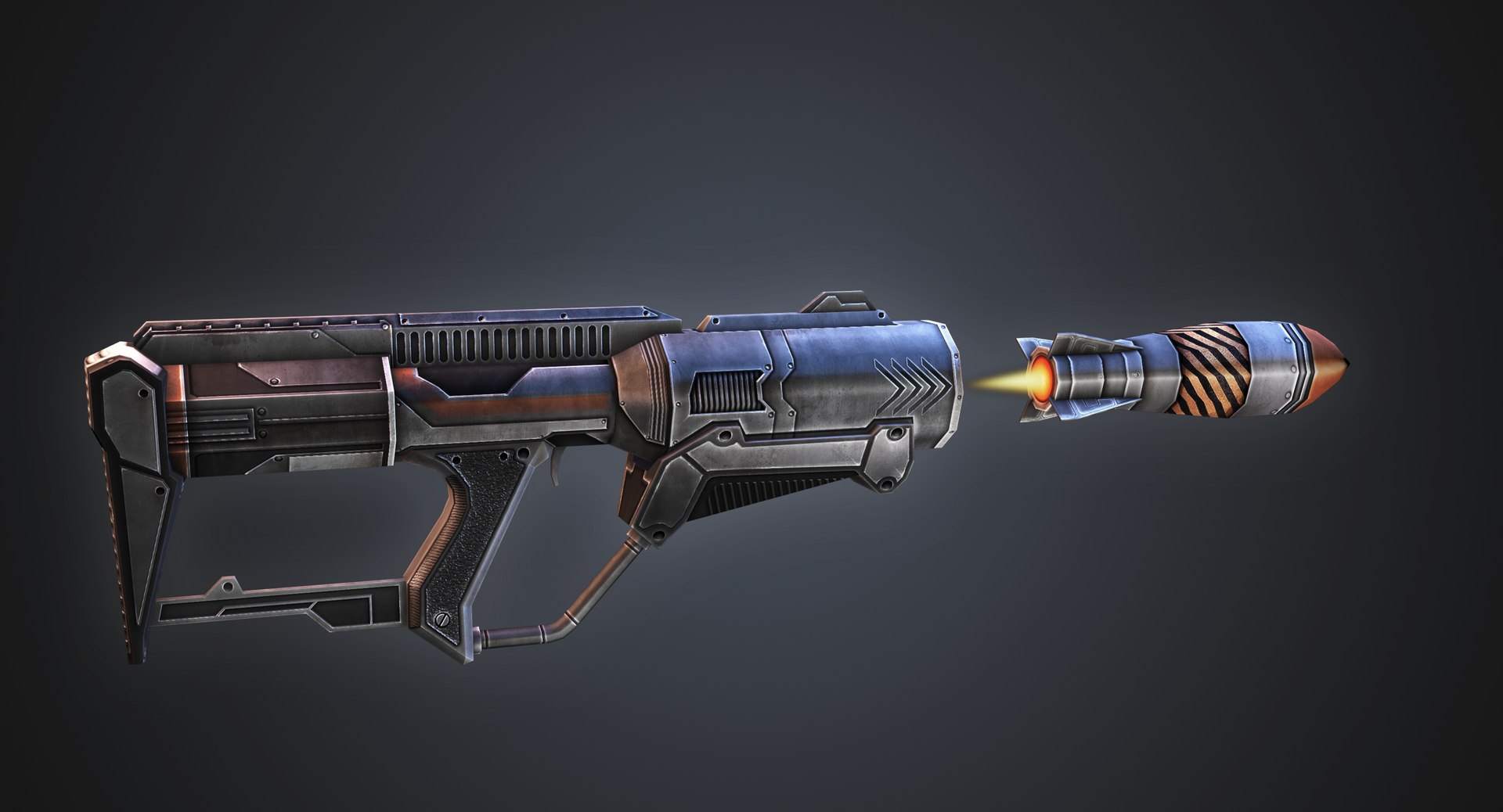 Sci-fi Rocket Launcher 3D Model - TurboSquid 1559505