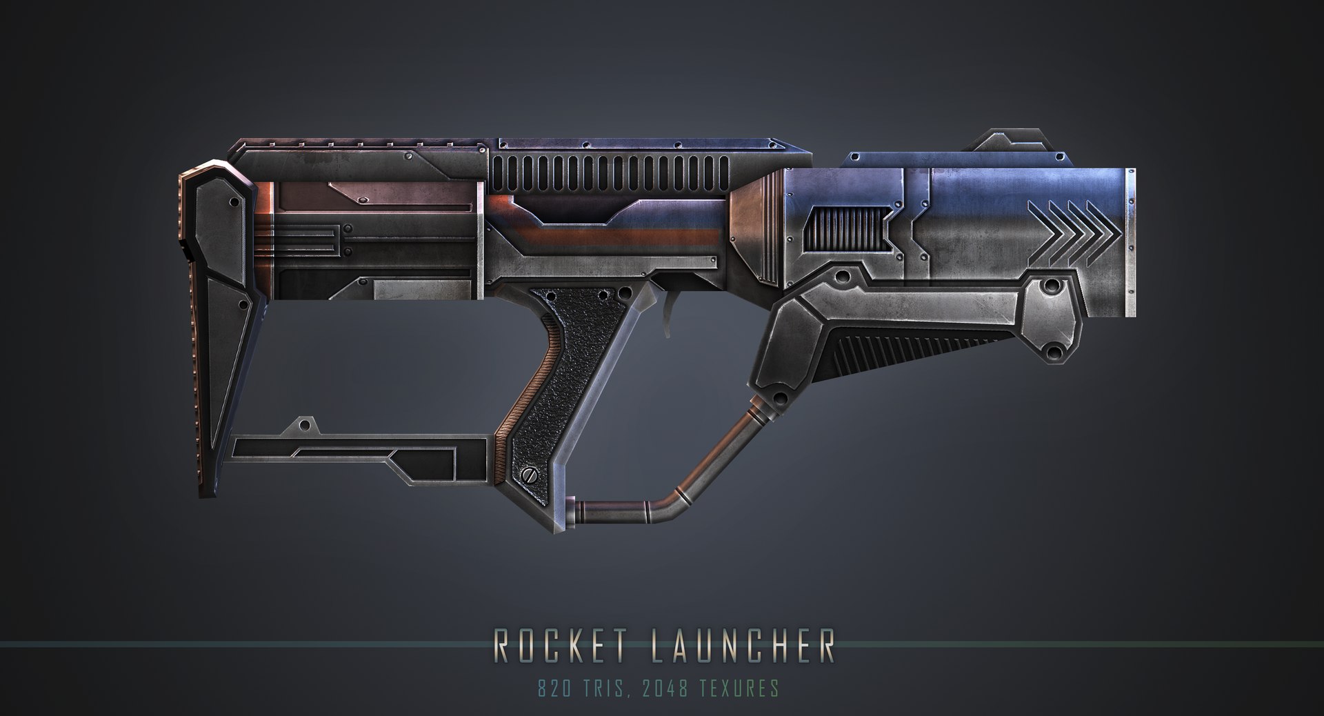 Sci-fi Rocket Launcher 3D Model - TurboSquid 1559505