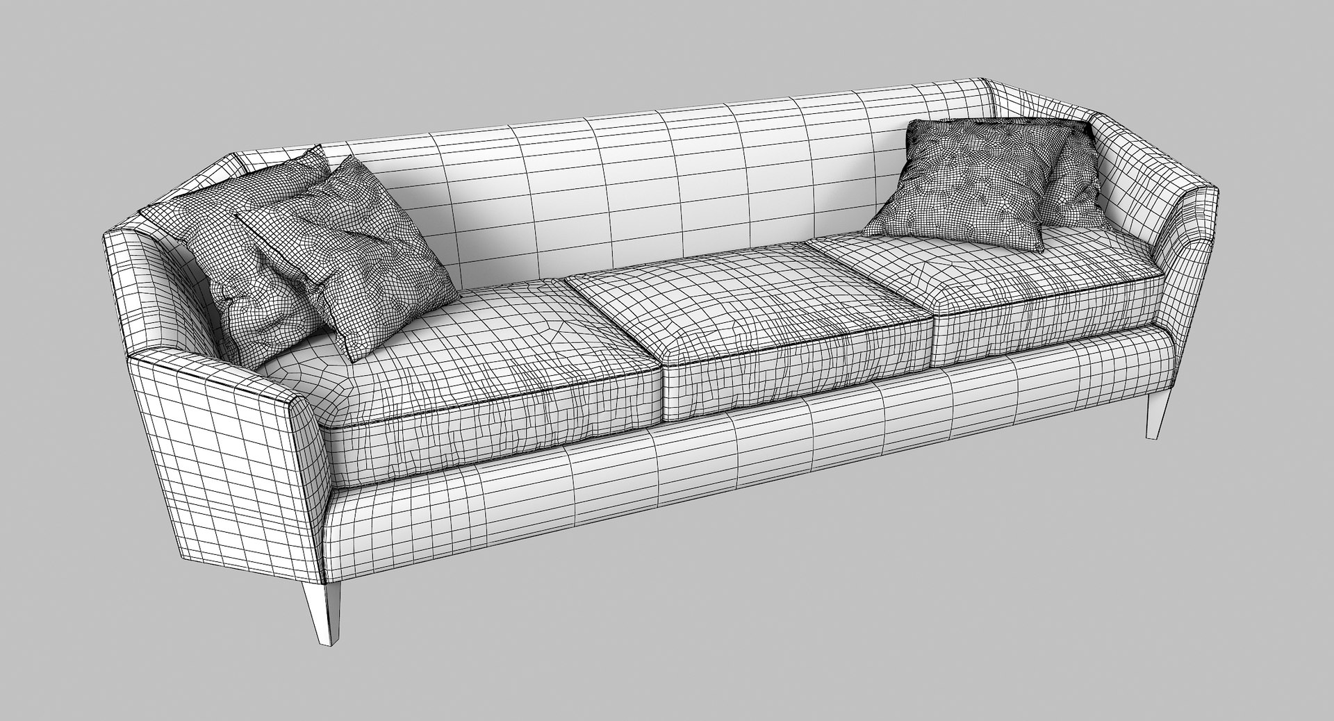 3D Baker Diamond Lounge Sofa Model - TurboSquid 1353303