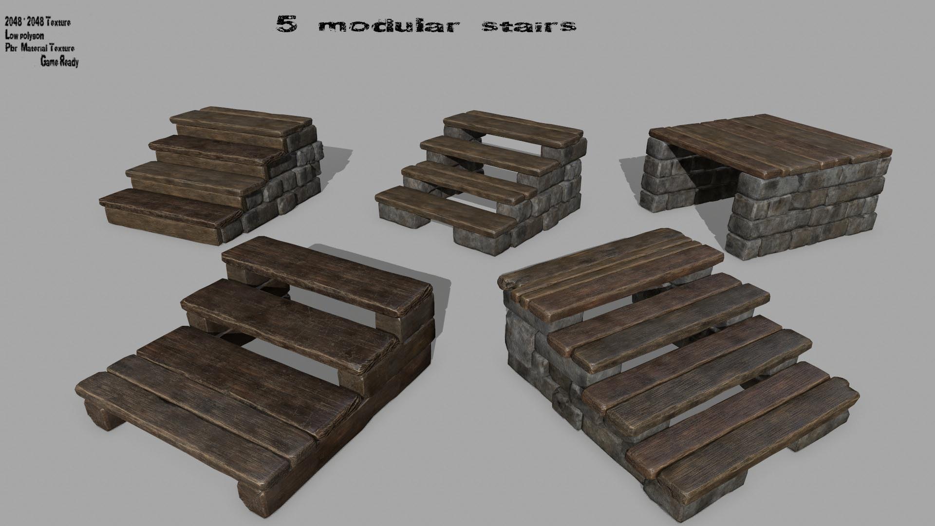 3D stairs model - TurboSquid 1364469