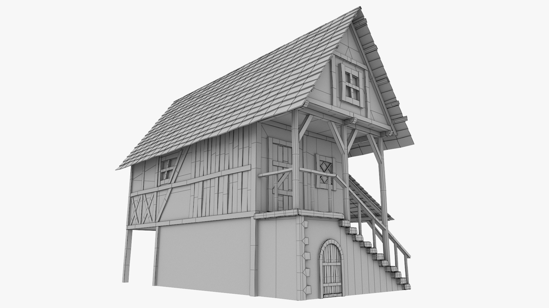 Medieval House 05 8K PBR Textures Model - TurboSquid 2278556