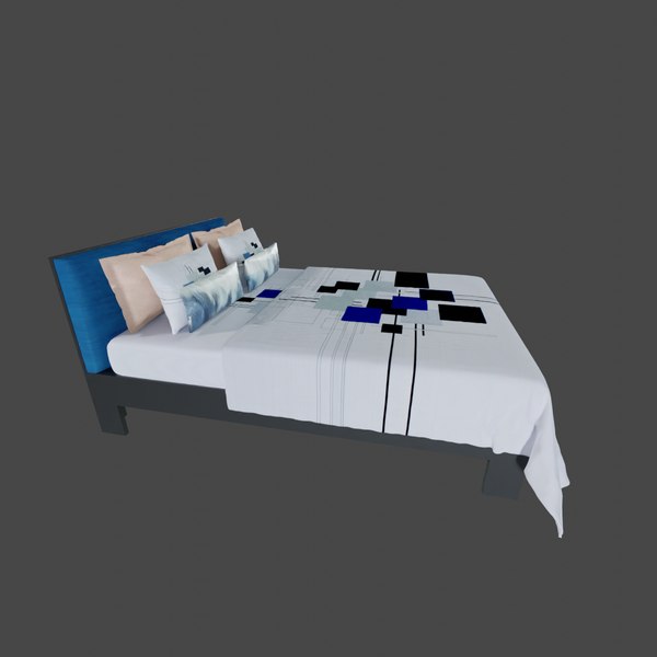modelo 3d Cama moderna - TurboSquid 2103972