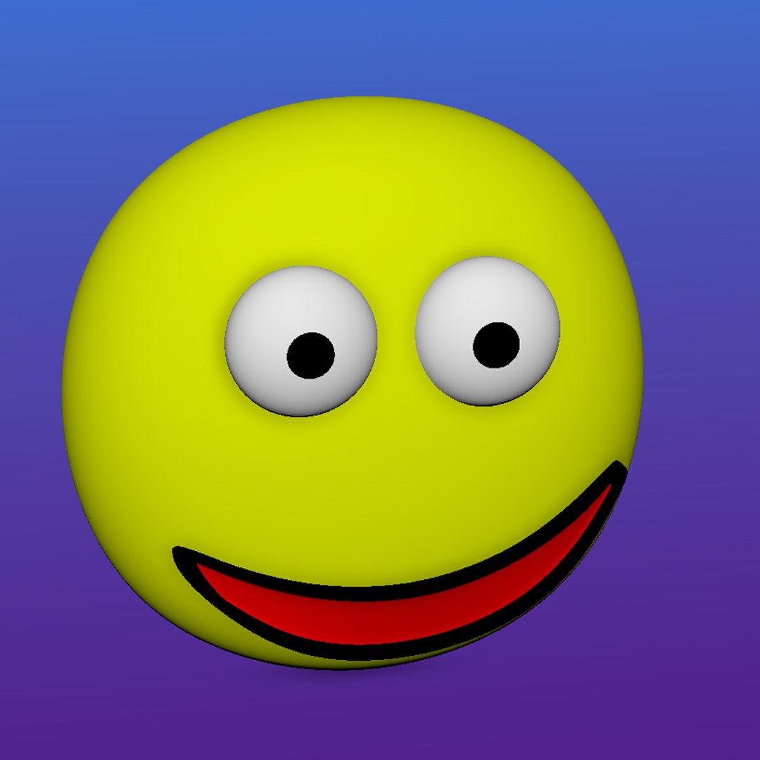 Smiley Face 3D - TurboSquid 1258633