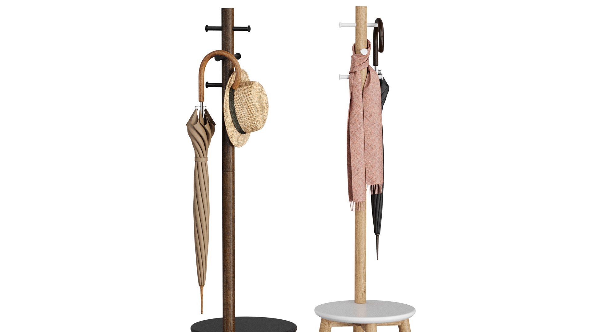 3D model Hanger Pillar Stool And Coat Rack Umbra - TurboSquid 1947275