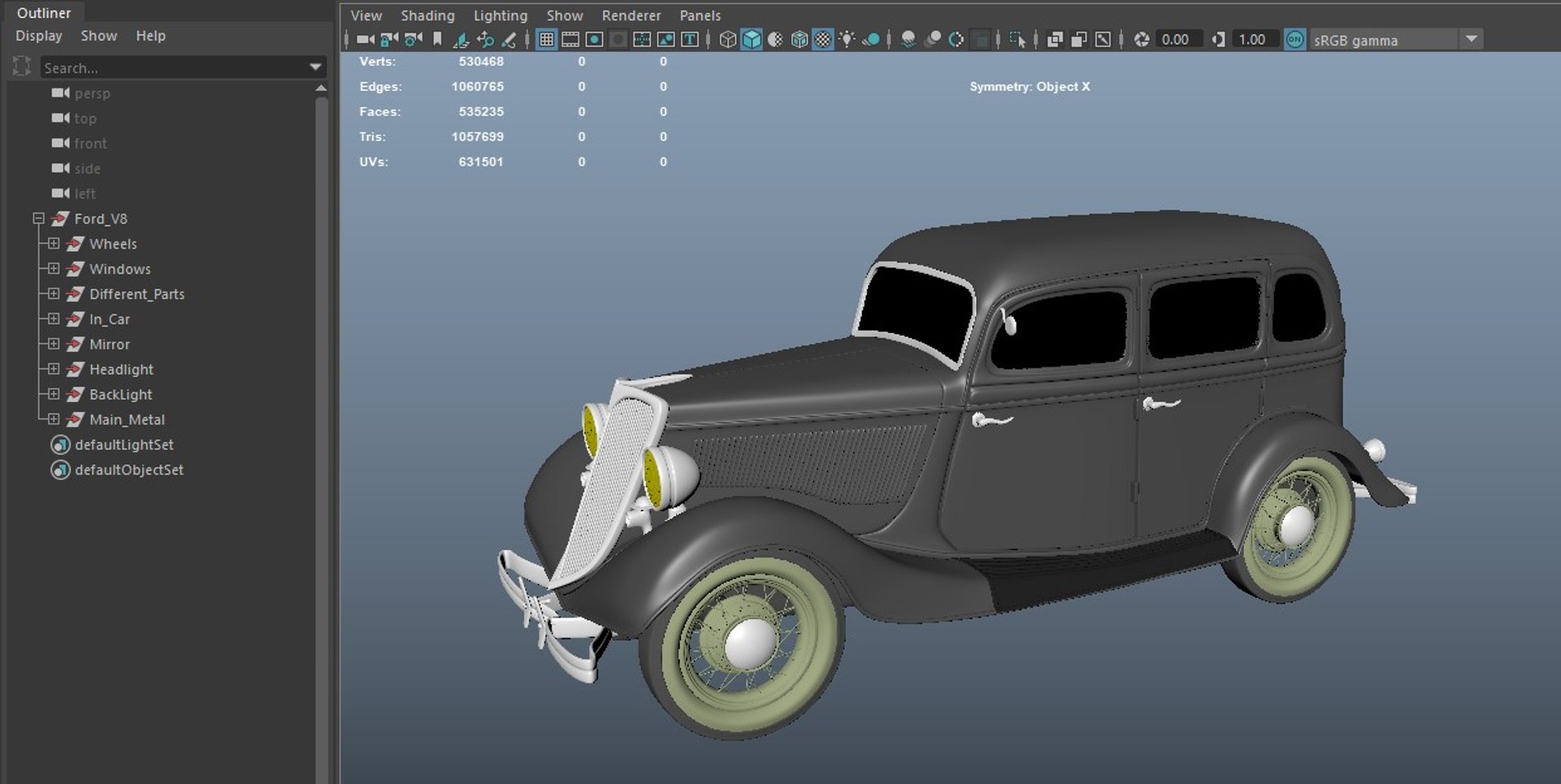 3D V8 B Car 1933 Model - TurboSquid 1358611