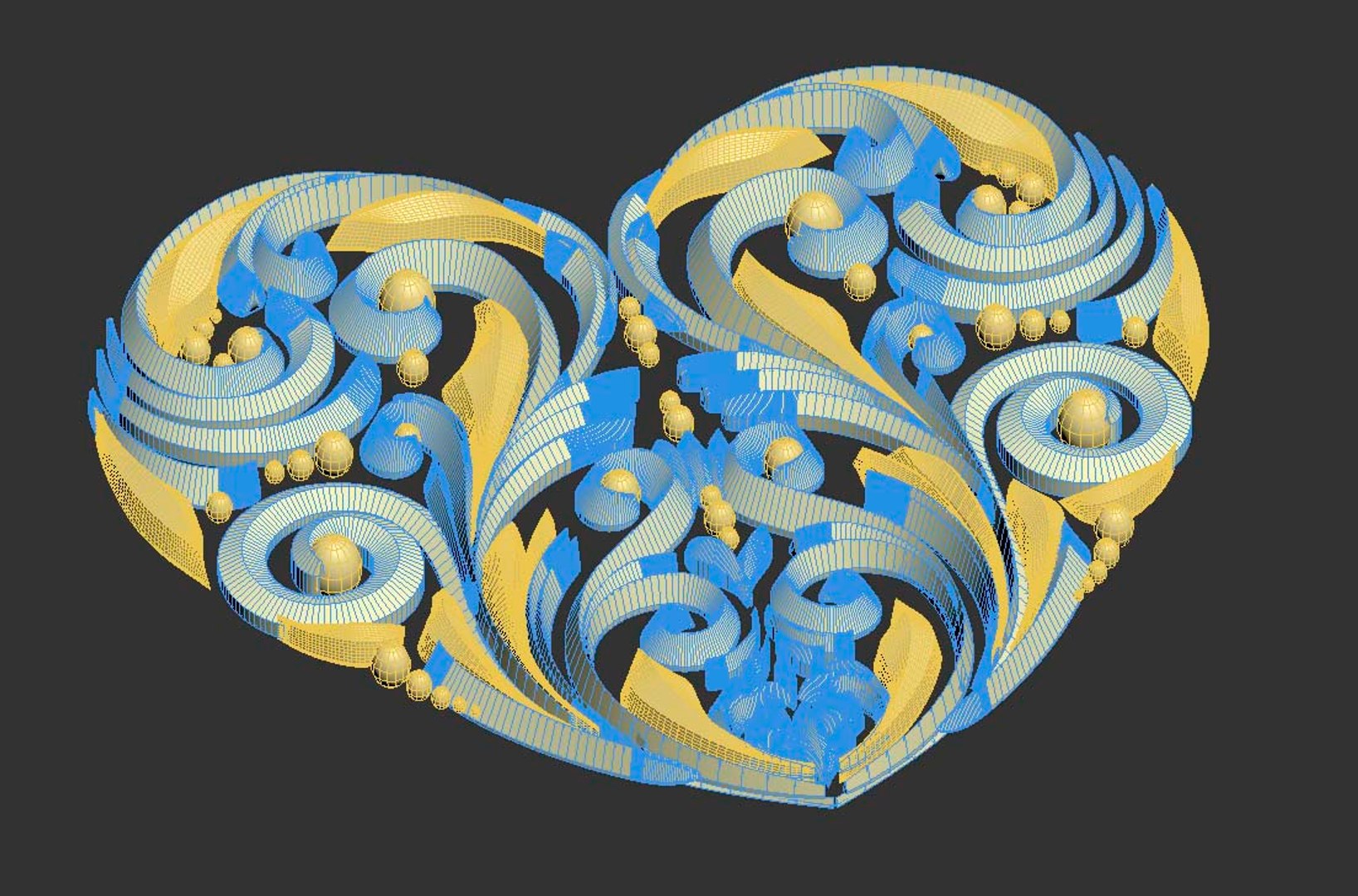 3D art heart model - TurboSquid 1469473
