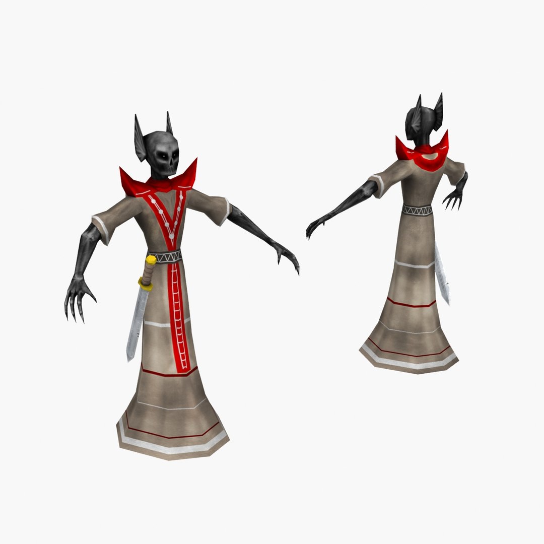 3D Evil Mage Low-poly Character - TurboSquid 1282306