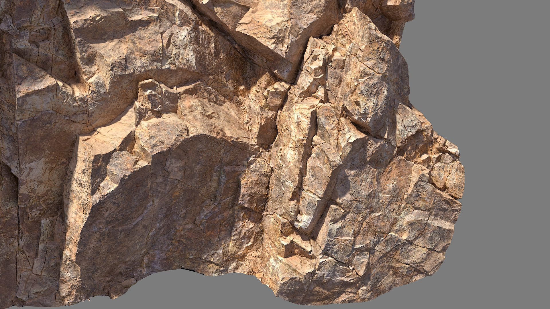 3D Cliff Wall 7 Scanned - TurboSquid 2069736