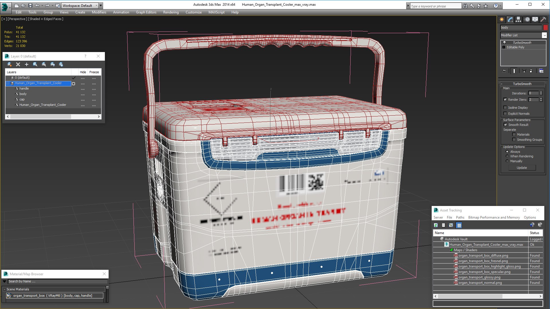 Human organ transplant cooler 3D model - TurboSquid 1580980