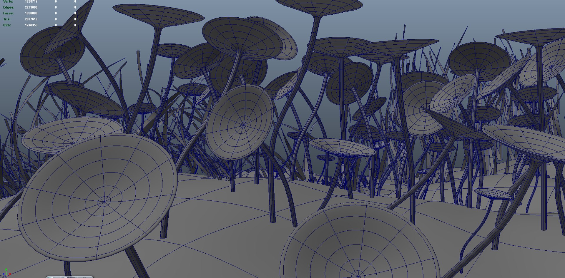 3d Model Acetabularia Algae Waters