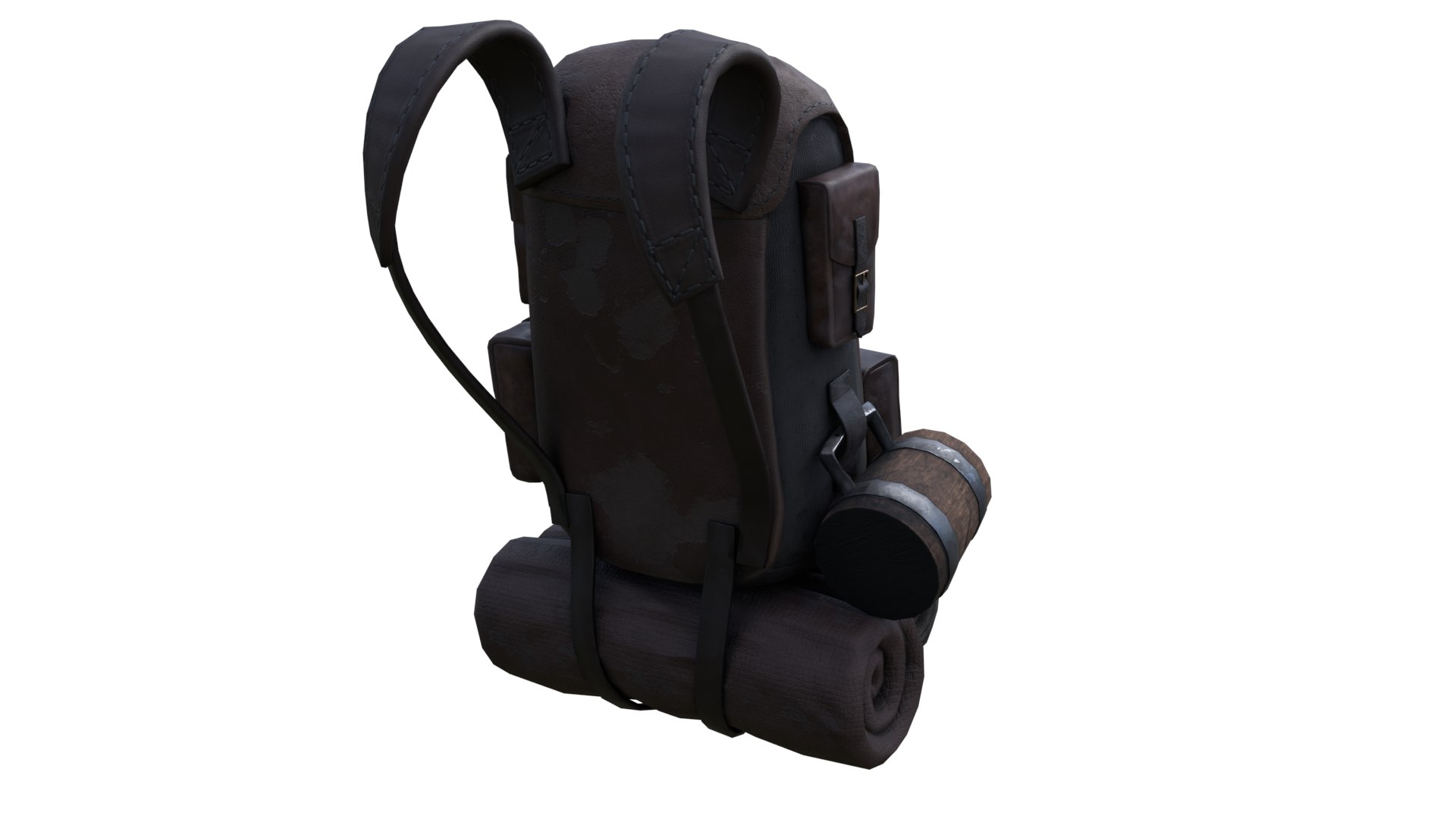3D Medieval Backpack Model - TurboSquid 1921814