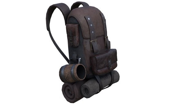 3D medieval backpack model - TurboSquid 1921814