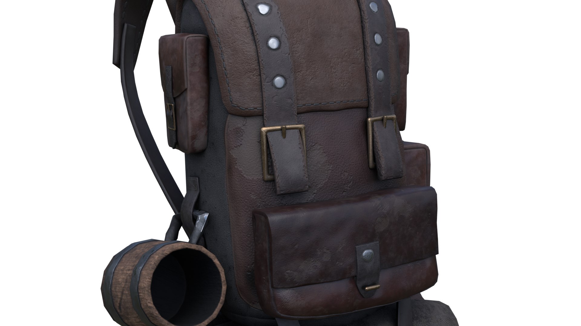 3D Medieval Backpack Model - TurboSquid 1921814