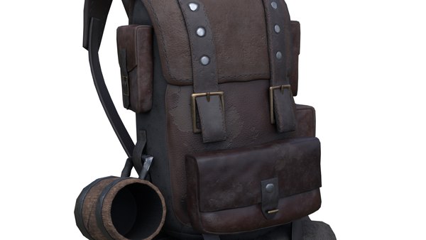 3D medieval backpack model - TurboSquid 1921814