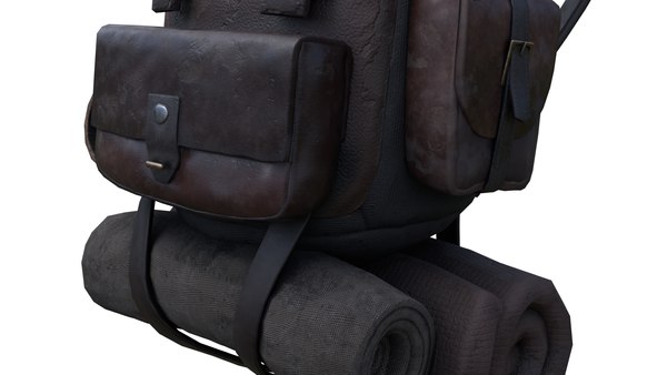 3D medieval backpack model - TurboSquid 1921814