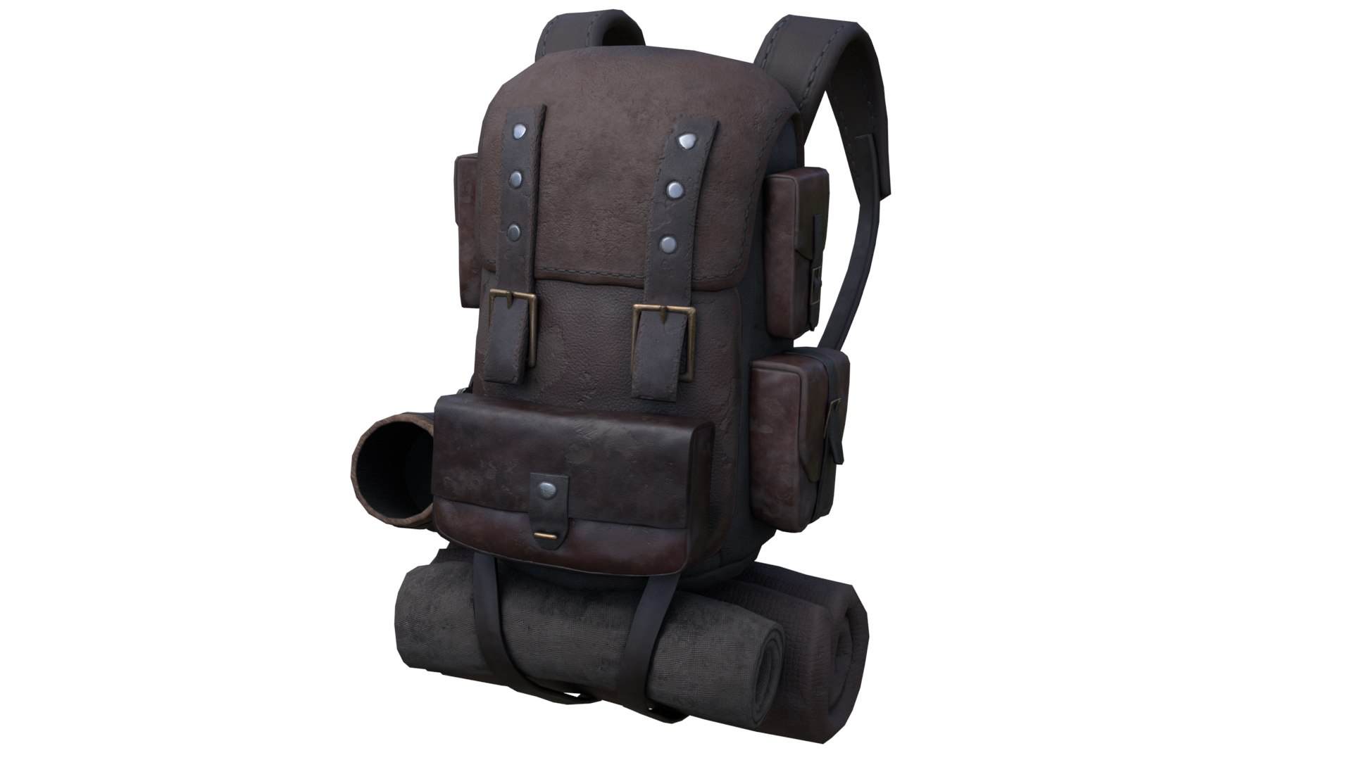 3D Medieval Backpack Model - TurboSquid 1921814