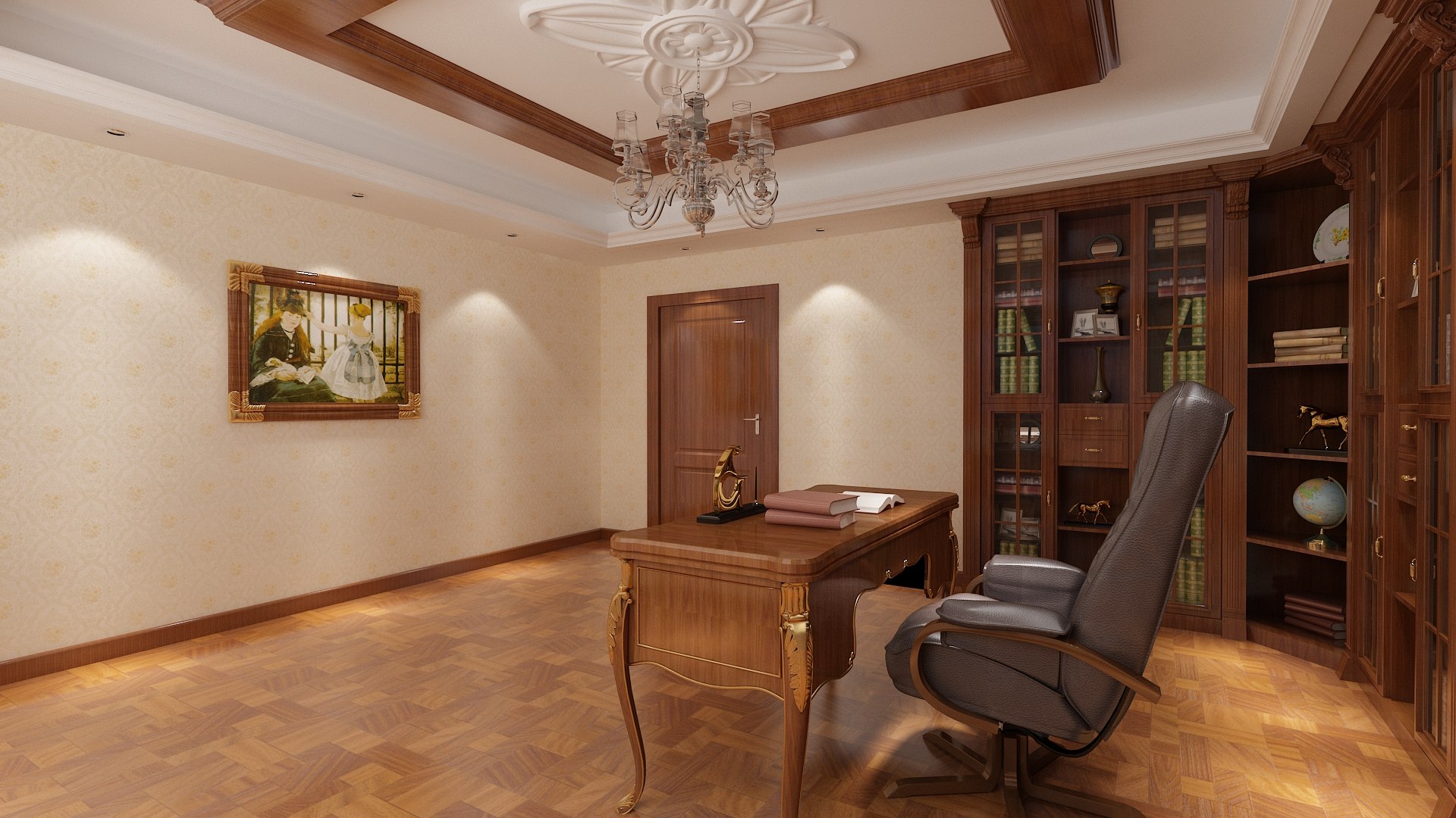 Study Room 01 3D Model - TurboSquid 1858044