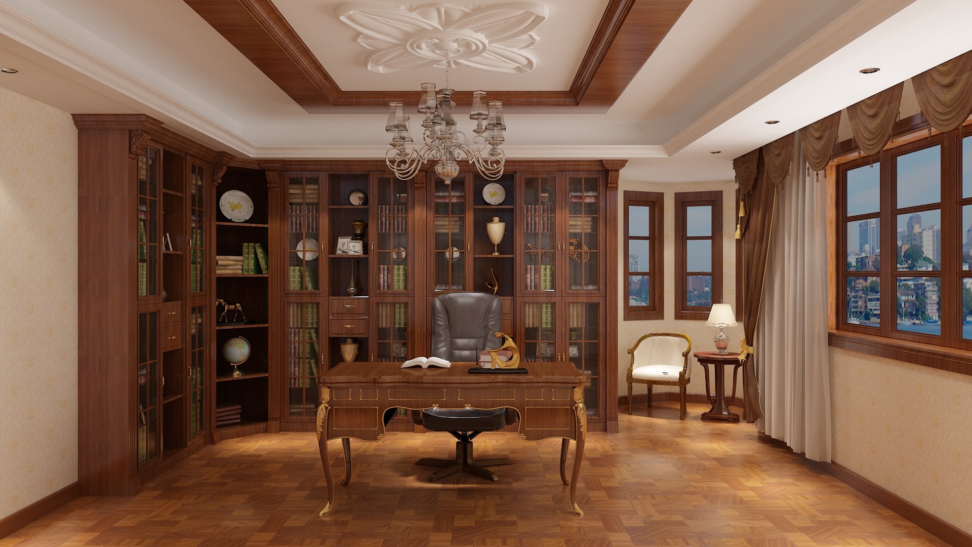 Study Room 01 3D Model - TurboSquid 1858044