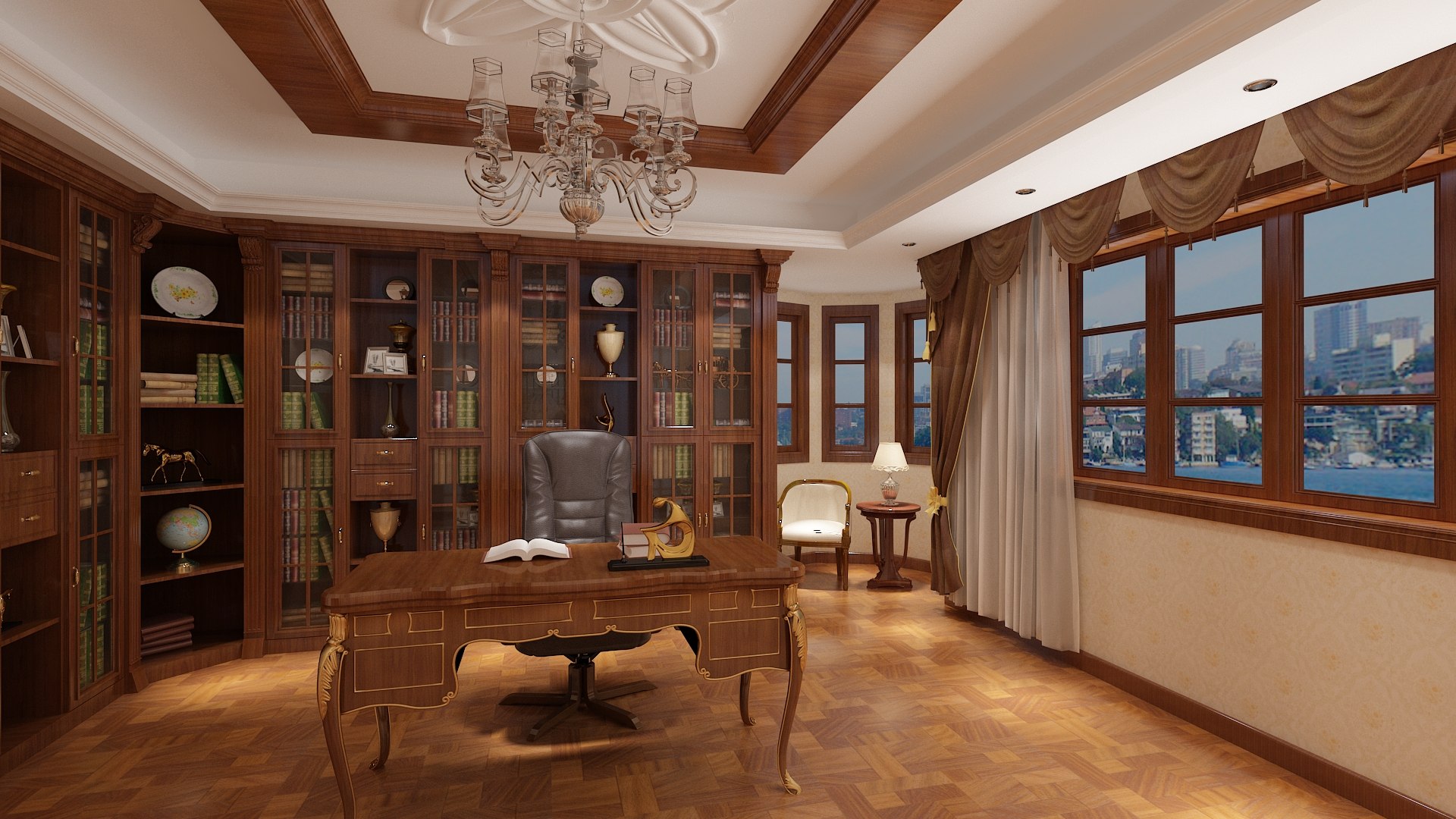 Study Room 01 3D Model - TurboSquid 1858044