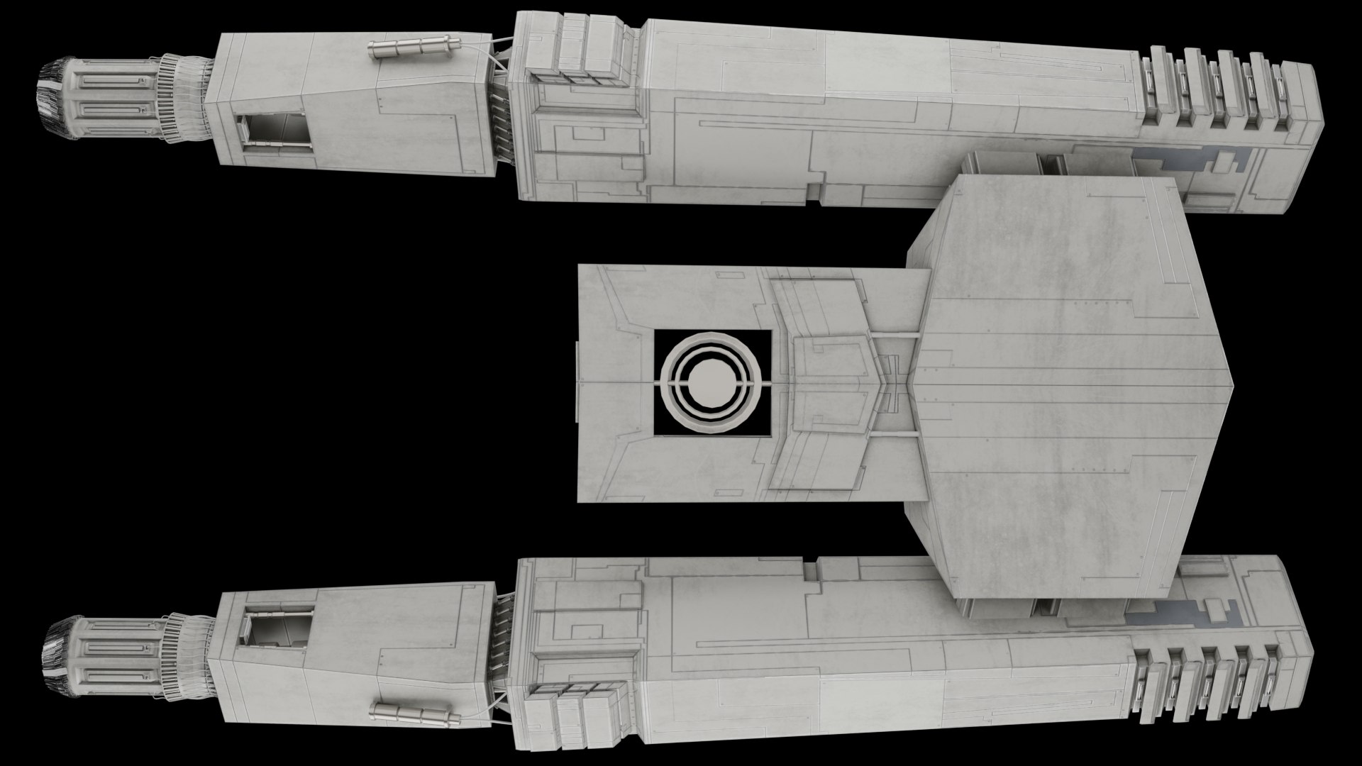 3D Sci-Fi Space Ship Rigged - TurboSquid 2006433