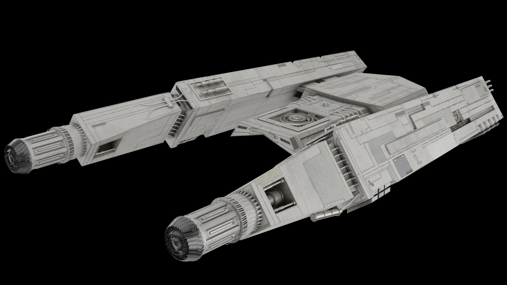 3D Sci-Fi Space Ship Rigged - TurboSquid 2006433