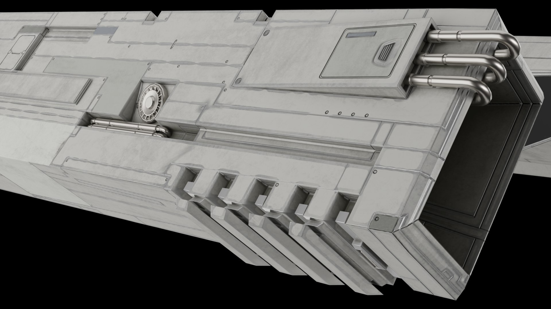 3D Sci-Fi Space Ship Rigged - TurboSquid 2006433