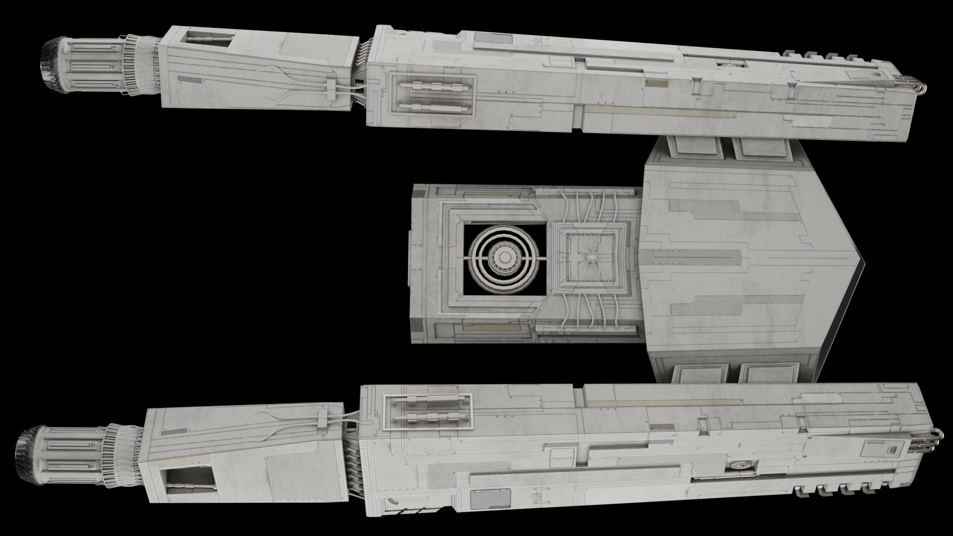 3D Sci-Fi Space Ship Rigged - TurboSquid 2006433