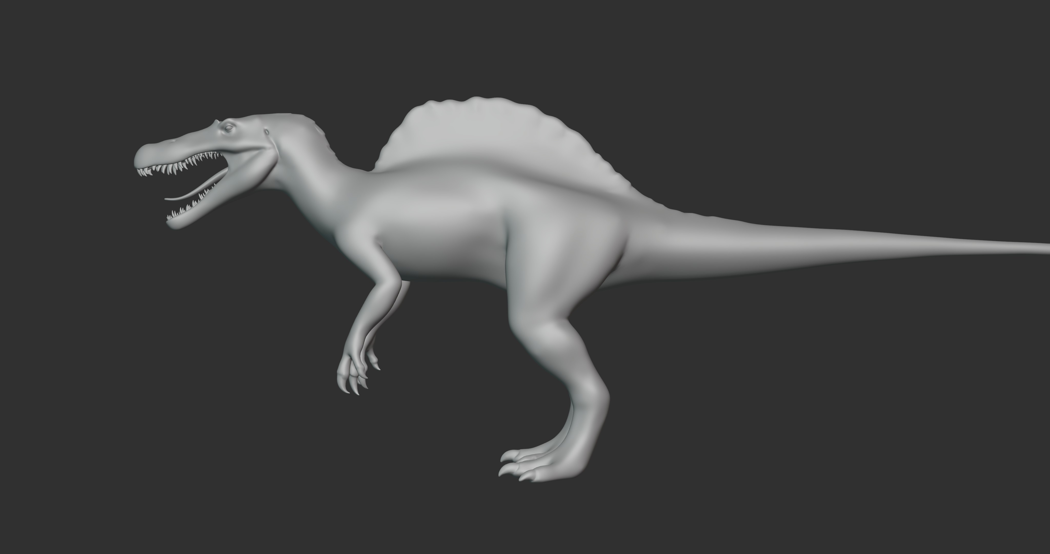 3D Siamosaurus Basemesh Low Poly - TurboSquid 1995186
