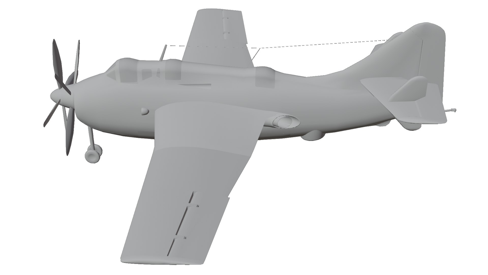 3D Model Fairey Gannet - TurboSquid 2326045