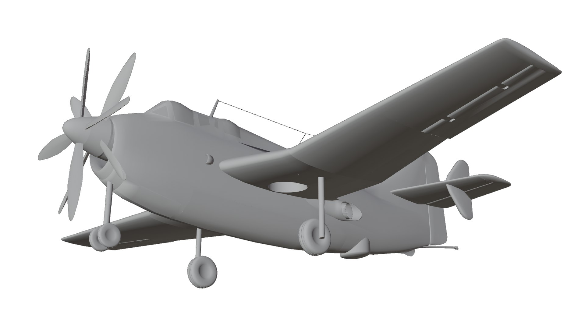 3D Model Fairey Gannet - TurboSquid 2326045