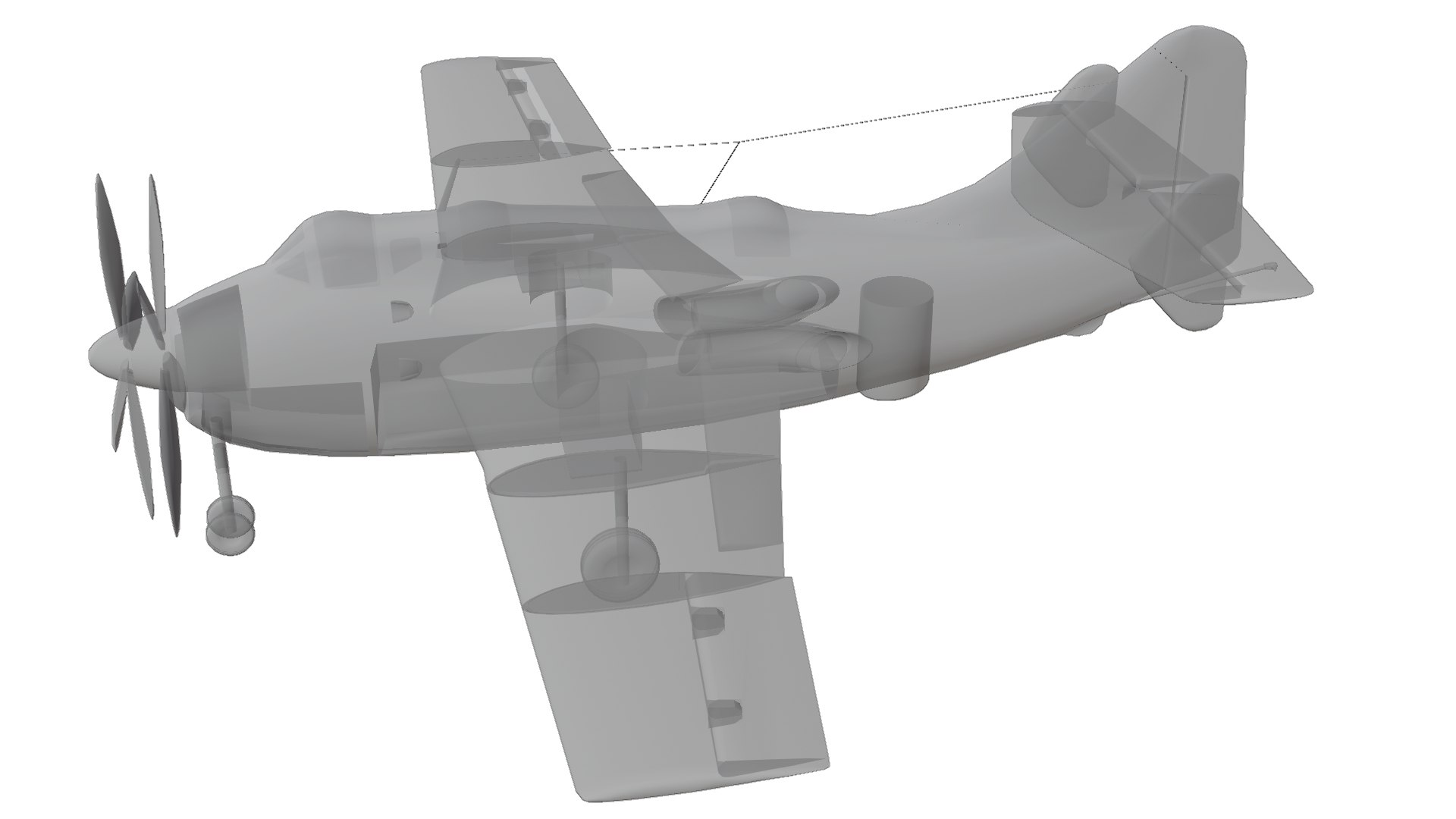 3D Model Fairey Gannet - TurboSquid 2326045