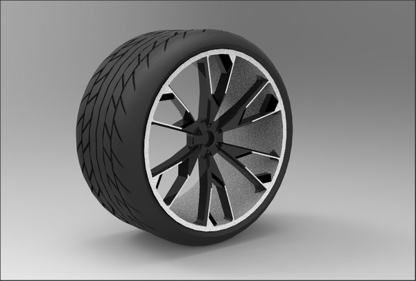 3d model of wheels