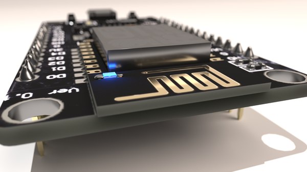 Modelo 3d Nodemcu V3 Con Circuito De Bricolaje Arduino Esp8266