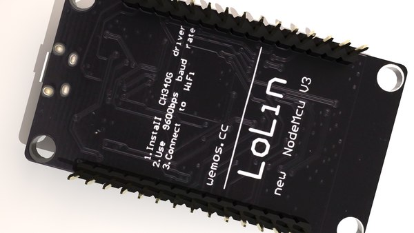 Modelo 3d Nodemcu V3 Con Circuito De Bricolaje Arduino Esp8266