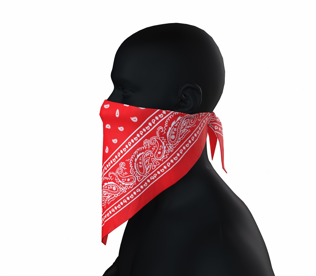 Red Bandana Model - TurboSquid 2365813