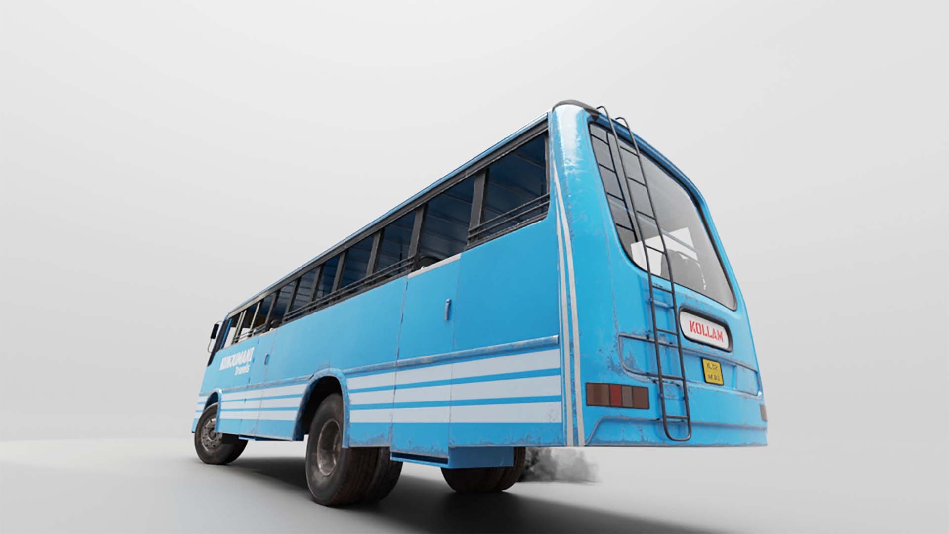 3D A Kerala City Private Bus - TurboSquid 2089850