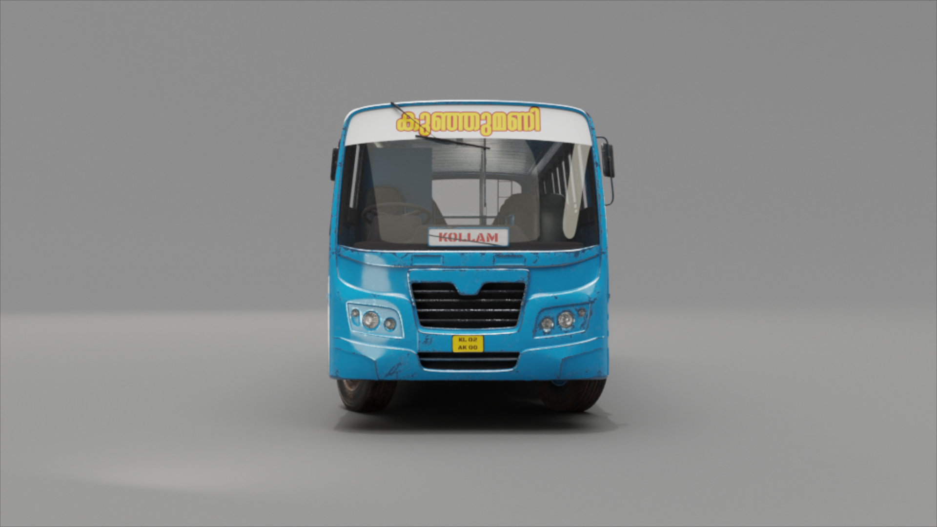 3D A Kerala City Private Bus - TurboSquid 2089850