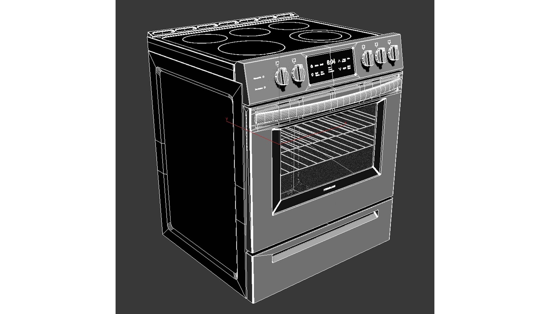 Frigidaire Front Control Freestanding Electric Range Model - TurboSquid ...