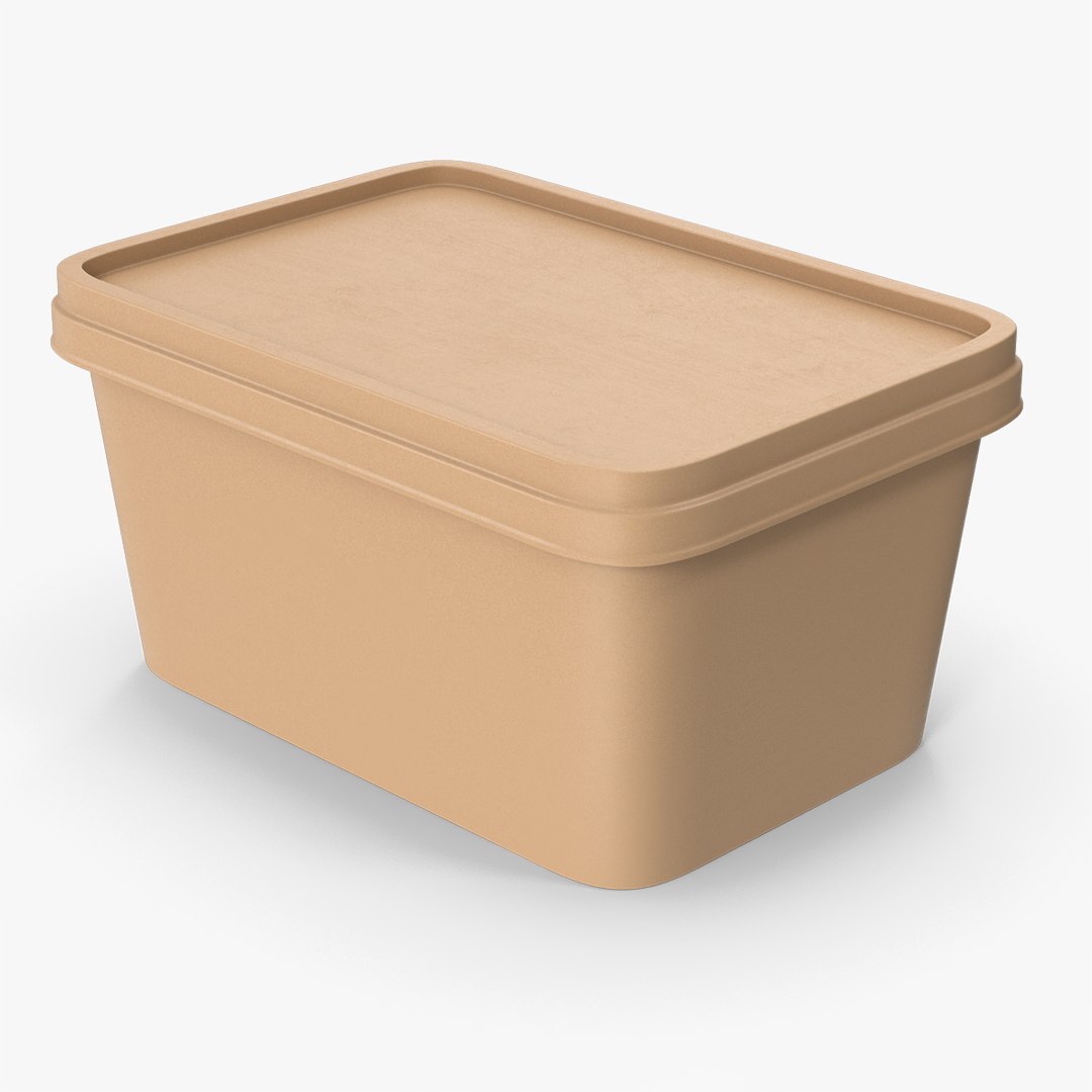 Brown Food Container 3D model - TurboSquid 1998081
