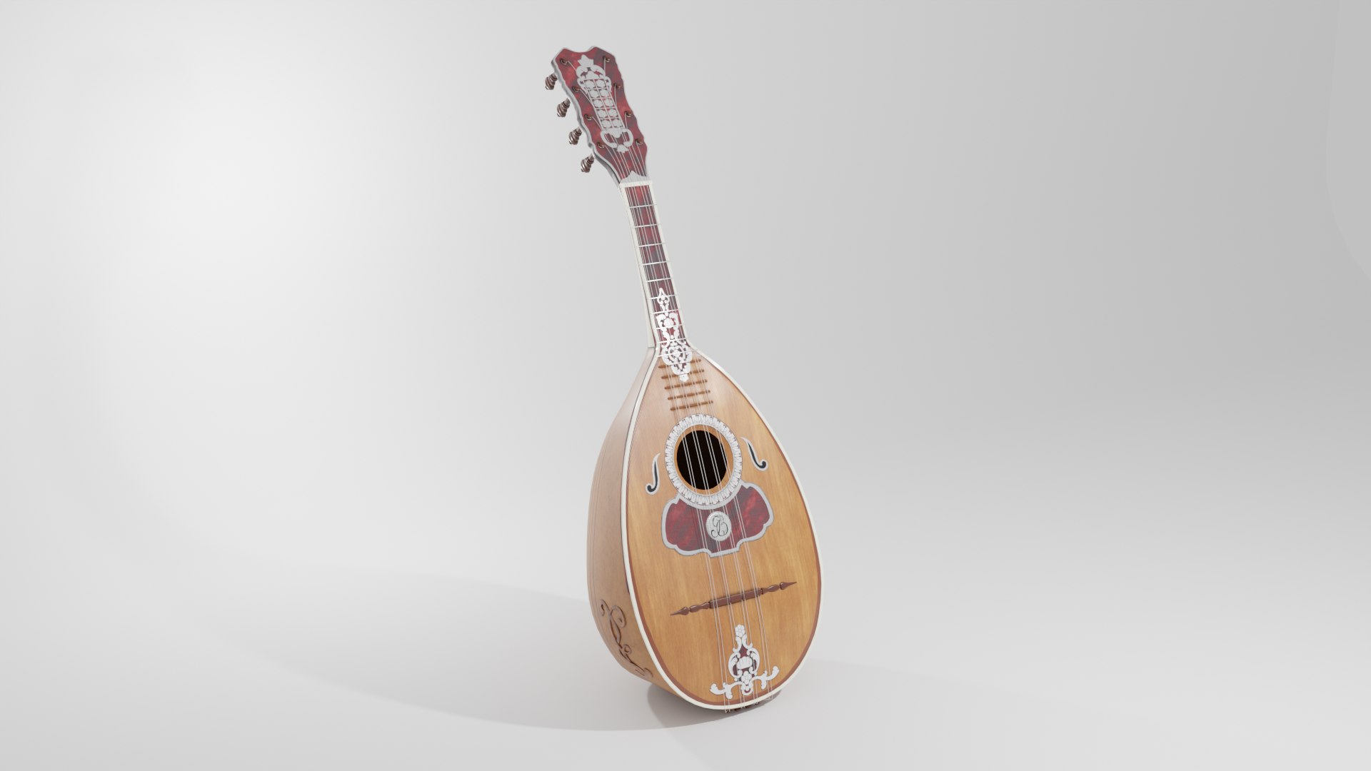 3D Model 18th Century Mandolin - TurboSquid 2268333