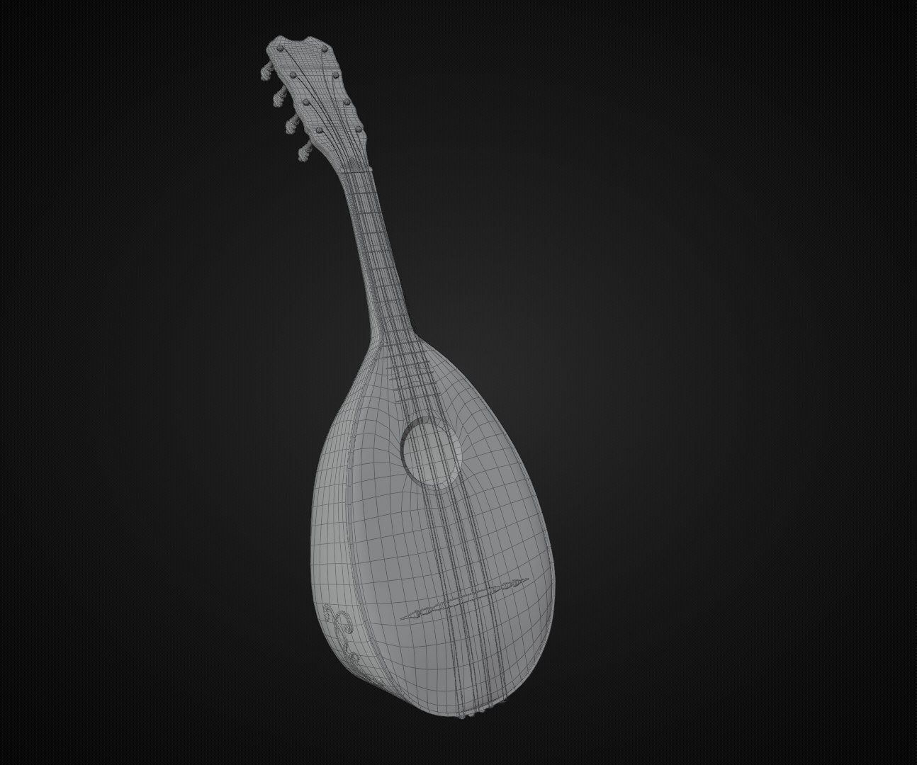 3D Model 18th Century Mandolin - TurboSquid 2268333