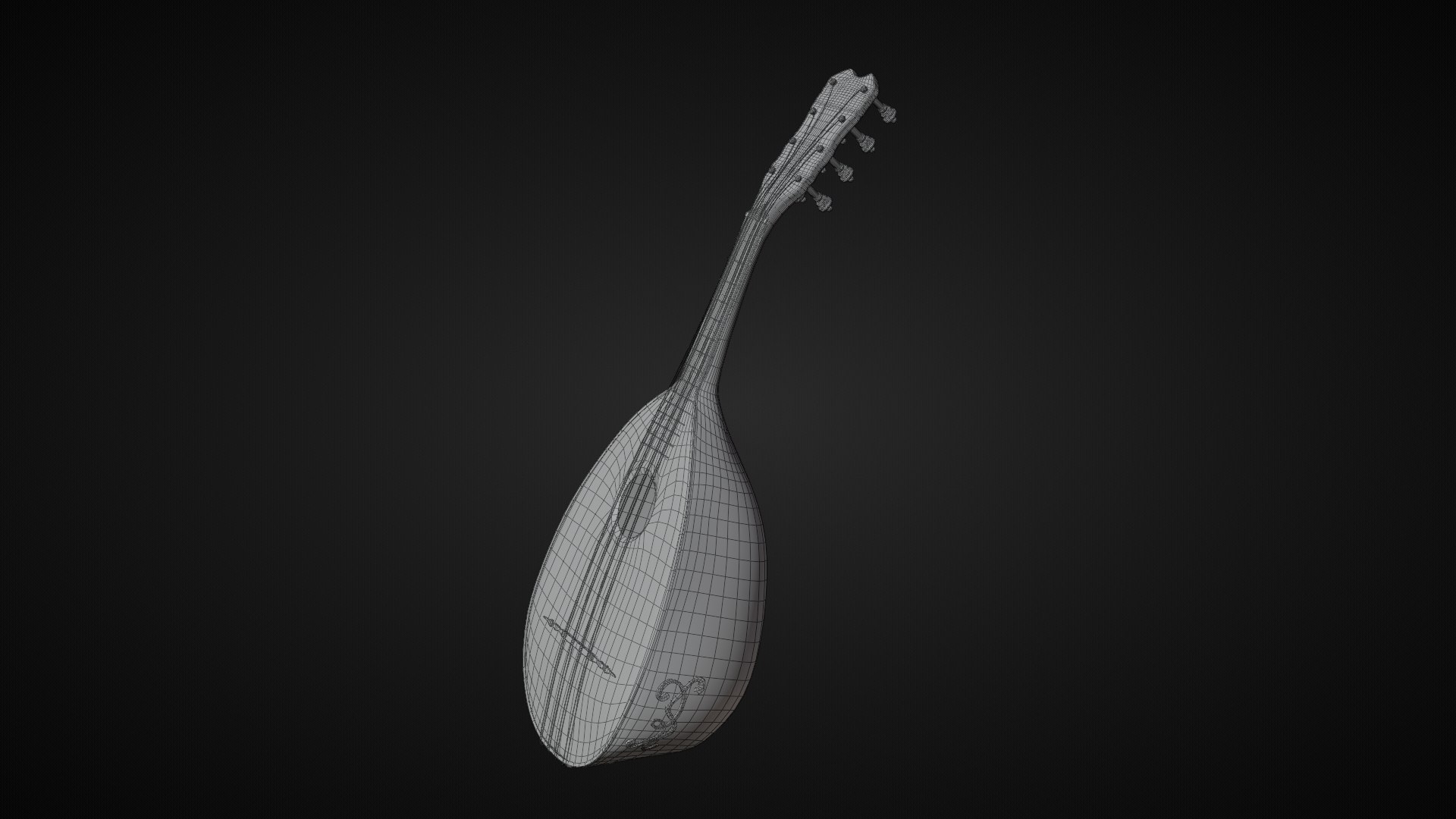 3D Model 18th Century Mandolin - TurboSquid 2268333