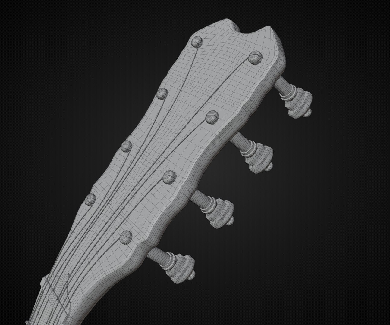 3D Model 18th Century Mandolin - TurboSquid 2268333