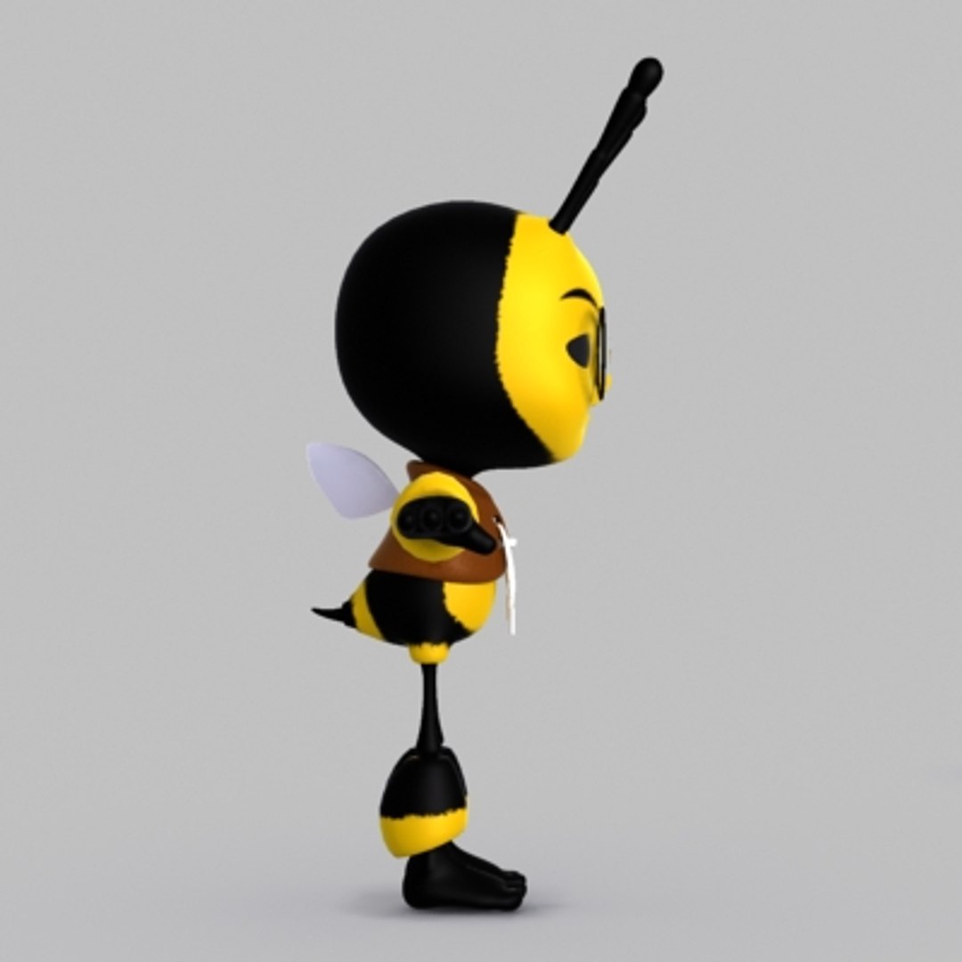 3d Cartoon Bee Character Model
