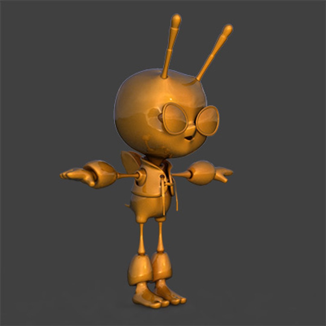 3d Cartoon Bee Character Model